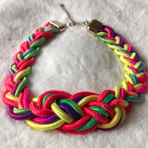 Jewelry | Neon Nautical Rope Necklace | Poshmark